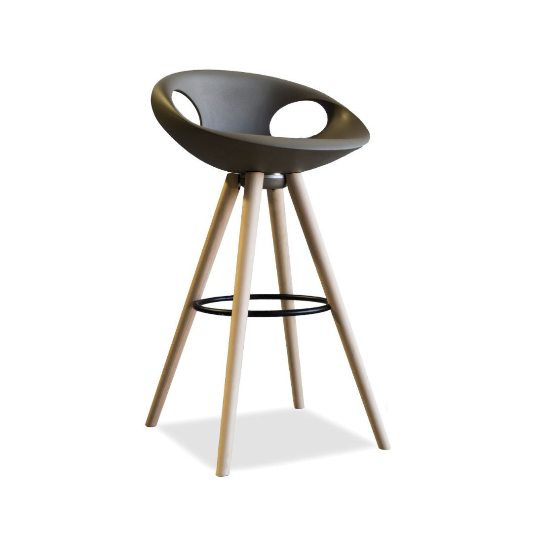 UP Nordic Bar Stool - Wood Legs - Tonon Italia | Milola – Milola.ch